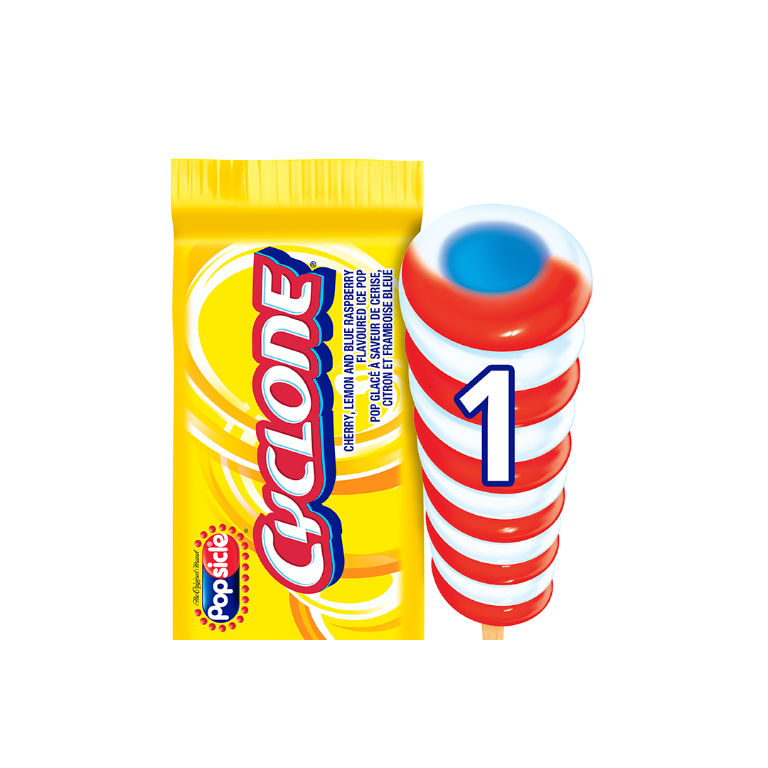 Popsicle Cyclone Ice Pop Canada | Red White Blue Swirl